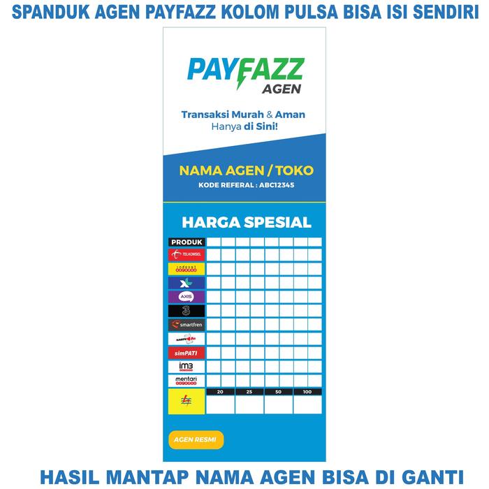 Jual Banner Spanduk PAYFAZZ ukuran 60cmx160cm - Kota Tangerang - ADIOS ...