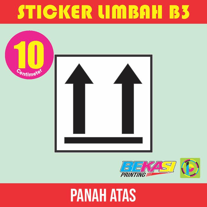 Jual Safety Sign Sticker Limbah B3 - PANAH ARAH ATAS [size 10 cm ...