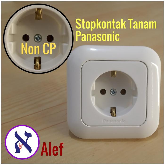 Jual stopkontak tanam Panasonic wejp 1131-7 tembok stop kontak non cp ...