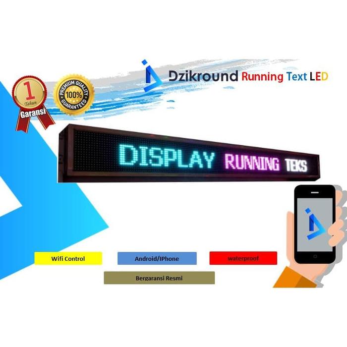 Jual Running text Berkualitas ukuran 20x200 RGB Fullcolour Wifi - Kab ...