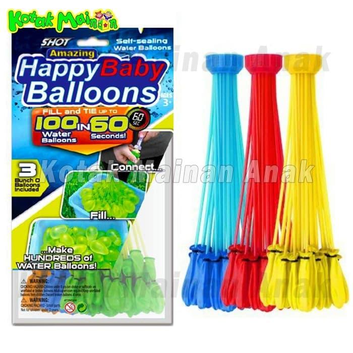 Jual Balon Air / Magic Water Balloon Water 3 Set Mainan Balon Latex isi ...
