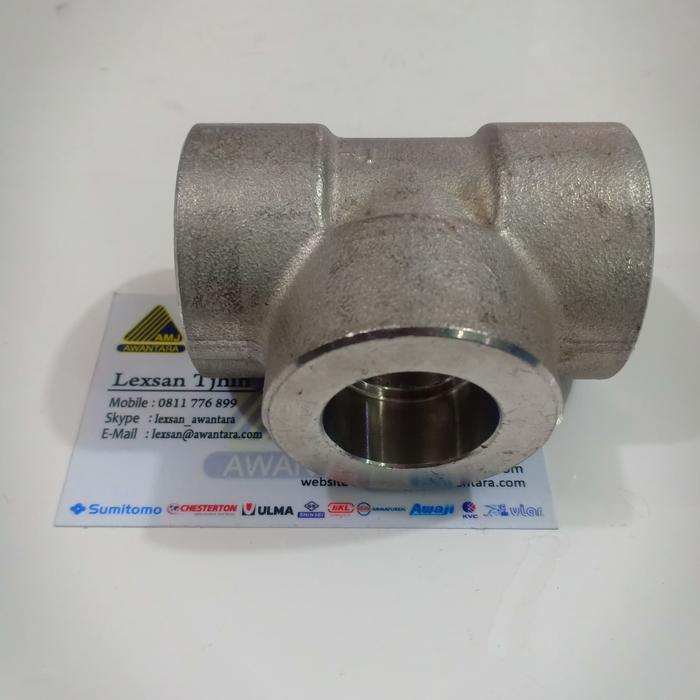 Jual Tee Red 3000# 1"SW X 3/4"SW A182 F316L/SS316 - Kota Batam - Levino Yuliantara | Tokopedia