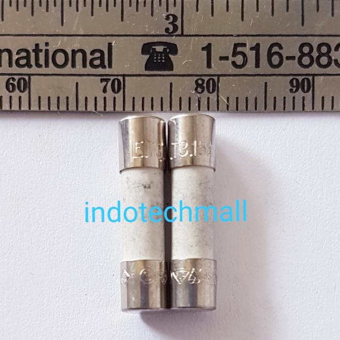 Jual Fuse 3,15A T3,15AH 250V slow blow 5x20mm Littelfuse - Kab ...