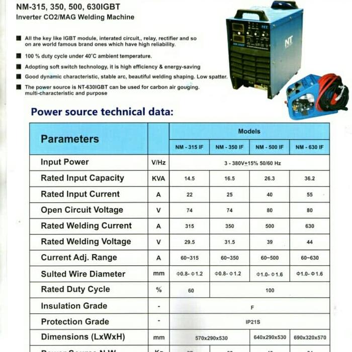Jual Mesin las Co Noritech 350A 3 phase - Kota Depok - jaya welding ...