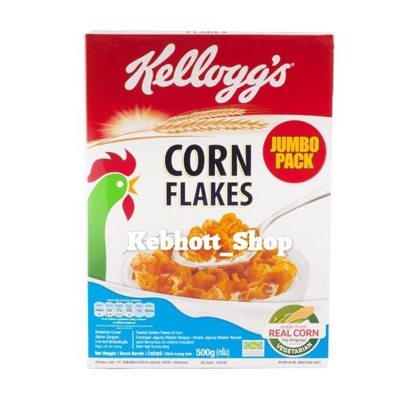 Jual Kellogg's Corn Flakes Cereal Jumbo Pack 500gr | Sereal Jagung ...