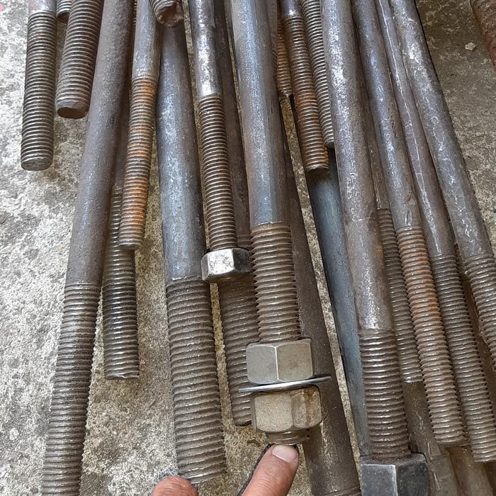 Jual baut angkur L m22x600mm/anchorbolt @7/8"inch x 60cm - Jakarta ...