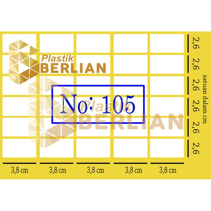 Jual Label 105 Sticker (300 label/pack) 3,7 x 2,4 cm - Kota Bandung ...