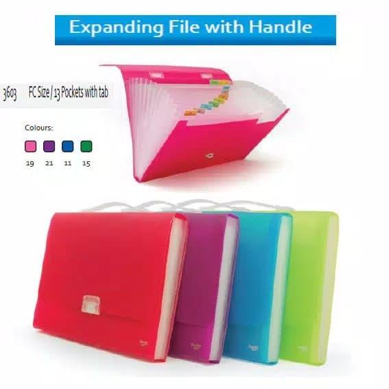 Jual Expanding File With Handle Bantex - Map Harmonika Folio Size ...