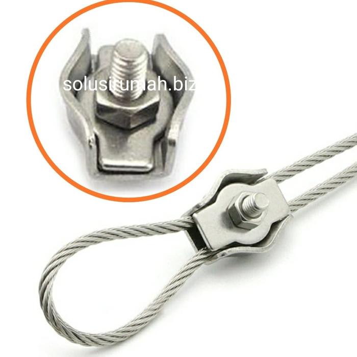 Jual KLEM SLING SIMPUL CLAMP IKAT PEGANGAN GRIP KABEL (GAMBAR DIHP ...
