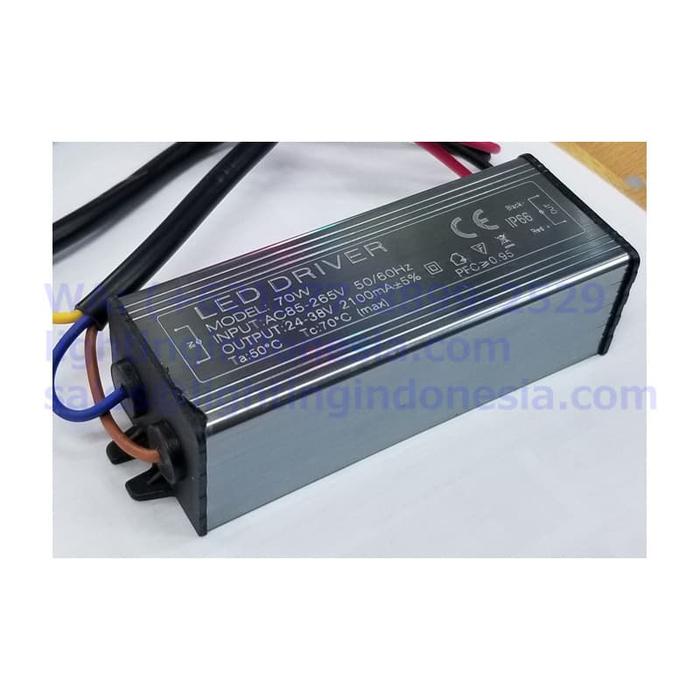 Jual LED Driver 70W IP66 Trafo Ballast LED 70W 2100mA - Jakarta Barat ...