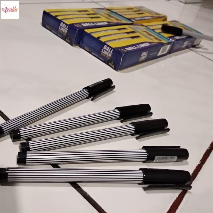 Jual 1 dus 12 buah 1 lusin pulpen presiden 1 mm ball liner sign pen gel ...