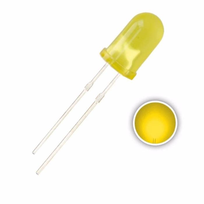 Jual Lampu LED 5mm Kuning Light Emitting diode Yellow Super High ...