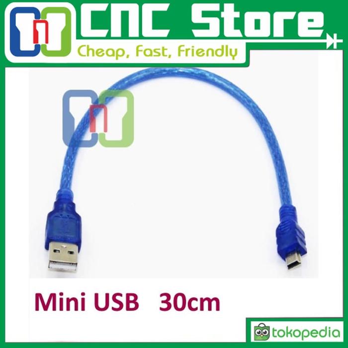 Jual Kabel Mini USB 30cm untuk Arduino Nano V3 Hardisk Kamera Cable 30 ...