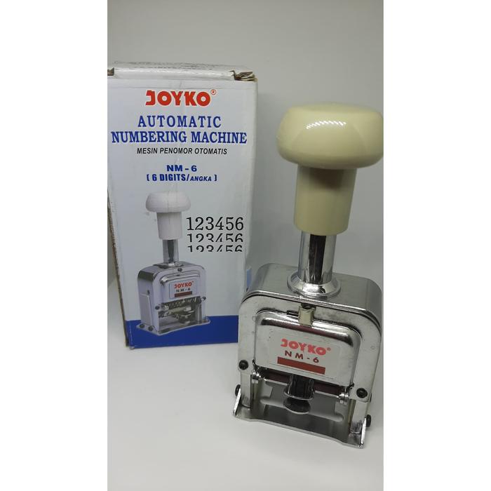 Jual STEMPEL ANGKA NUMERATOR NUMBERING OTOMATIS 6 DIGIT JOYKO - Kota ...