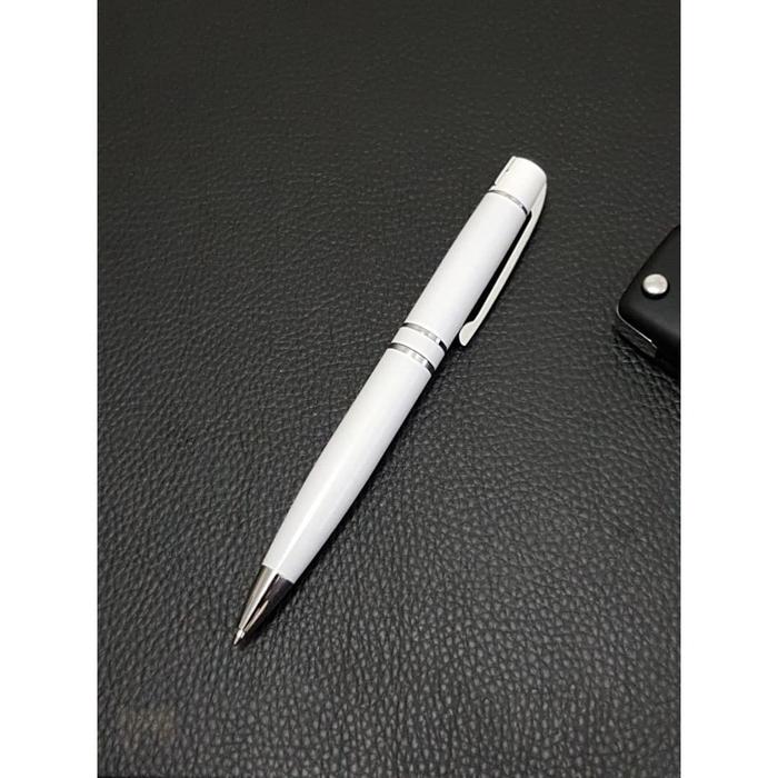 Jual [PUTIH] Pulpen Office Besar model 2 garis / Ballpoint Besi Pena ...