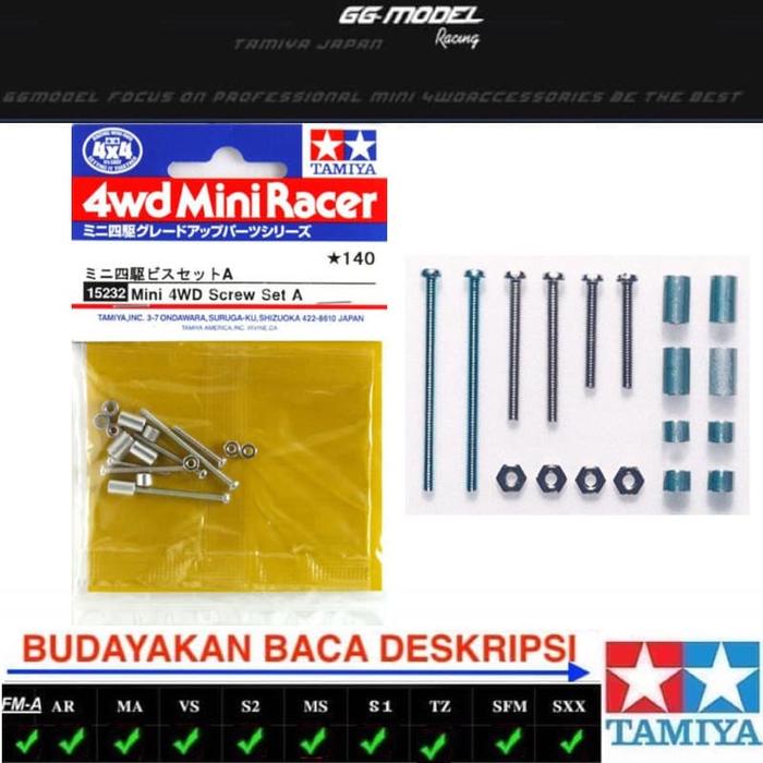 Jual TAMIYA 15232 SCREW SET A - Jakarta Barat - GG Model Tamiya | Tokopedia