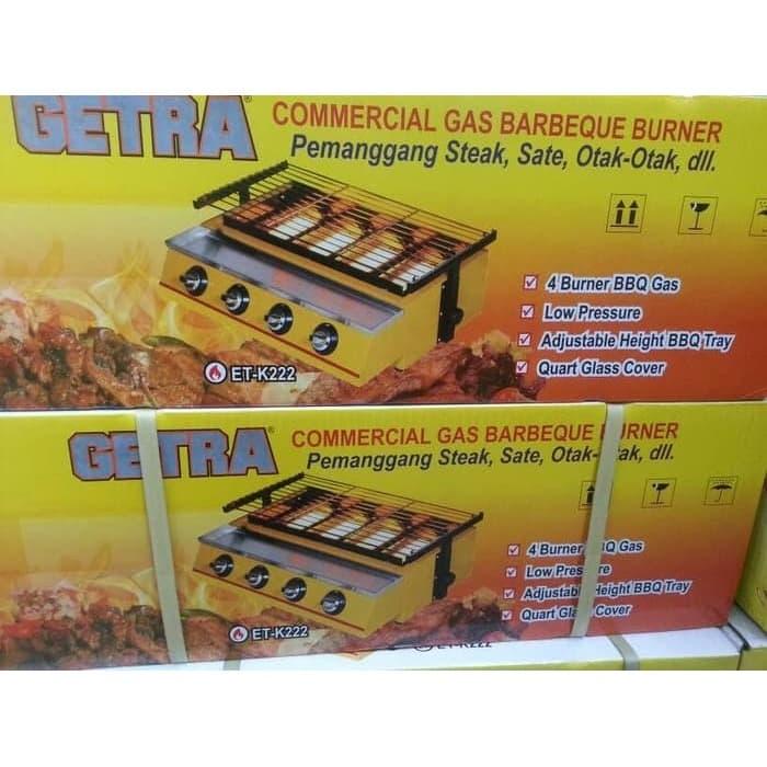Jual Getra Commercial Gas Barbeque Burner 4 Tungku / Panggangan ...
