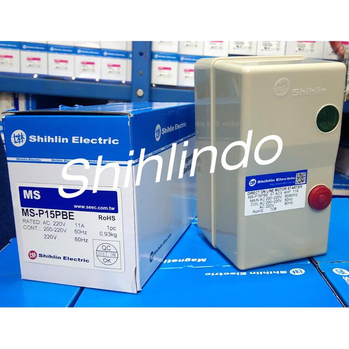 Jual DOL Starter / Magnetic Switch MS-P15PBE 11A~15A Shihlin 220V/380V - Jakarta Pusat - Shihlin ...