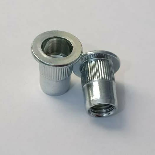 Jual nutsert M6 bibir tebal -steel-rivet nut-mur tanam insert - Jakarta ...