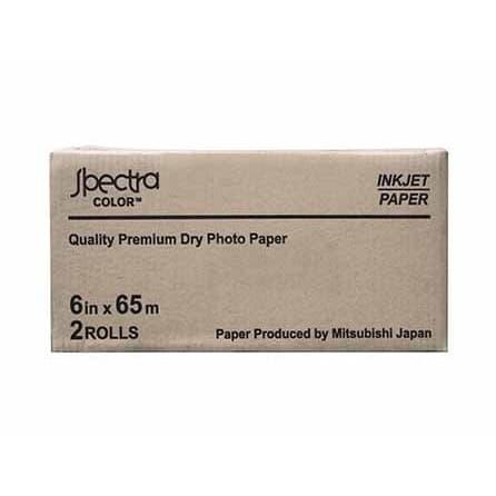 Jual Spectra Mitsubishi Inkjet Paper Roll 6inch x 65m 2 roll ( 1 DUS ...