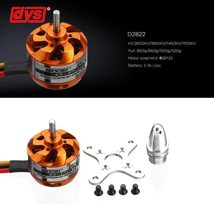 Jual DYS D2822 Motor Brushless 2-3S 2600kv - Kab. Mojokerto - HobbyMojo ...