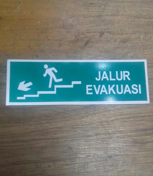 Jual Sign Jalur evakuasi. rambu jalur evakuasi murah. evacuation sign ...