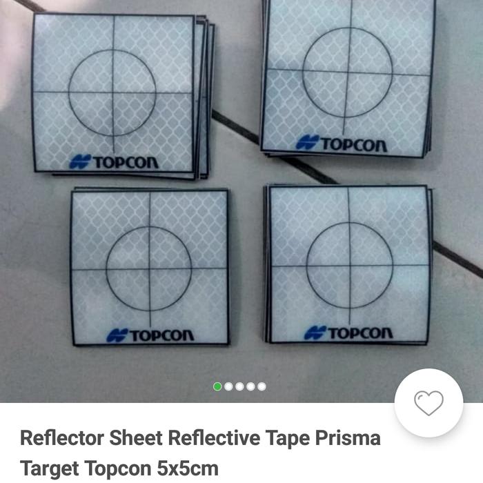 Jual reflektor sheet revlectiv tape prisma topcon 5x5 cm - Kota ...