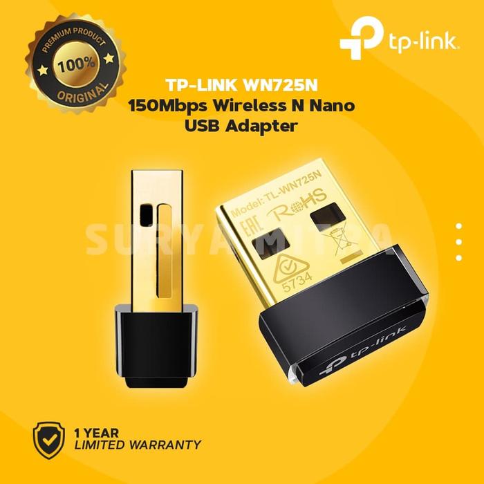 Jual Usb Wifi Nano Tp-link 150mbps Wn725n Wireless N Adapter Di Seller ...
