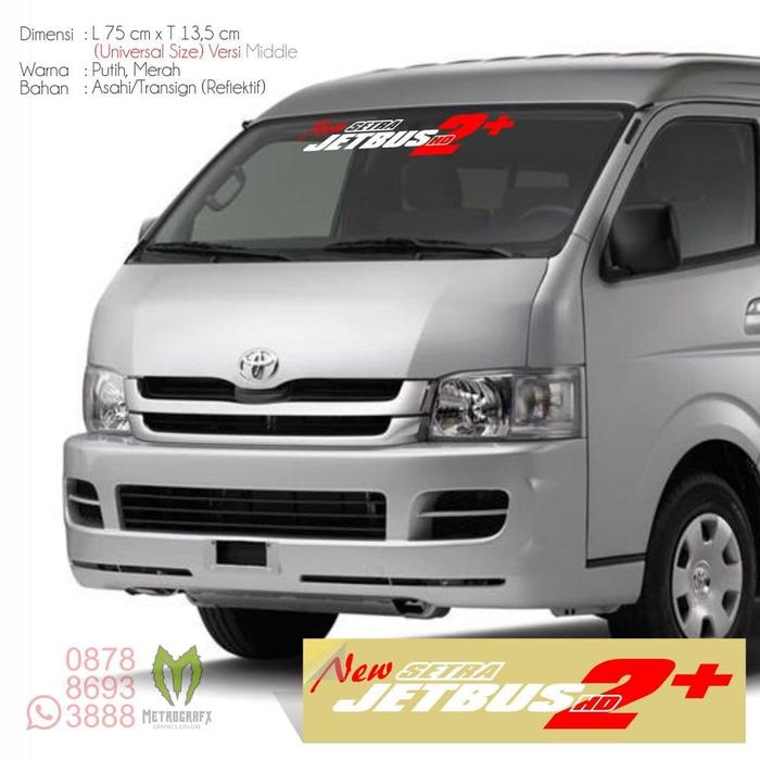 Jual Stiker Mobil Windshield Jetbus Hiace, Elf, Truk, Bus - Kota ...