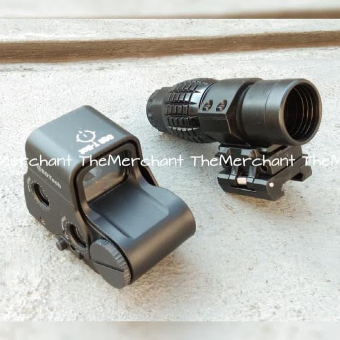 Jual COMBO EOTECH HOLO 558 WITH 3X MAGNIFIER FOR WATER GEL BLASTER WGG ...