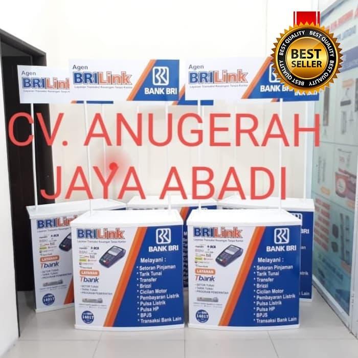 Jual EVENT DESK BRILINK MEJA PROMOSI KHUSUS CETAK STIKER LOGO BRILINK ...