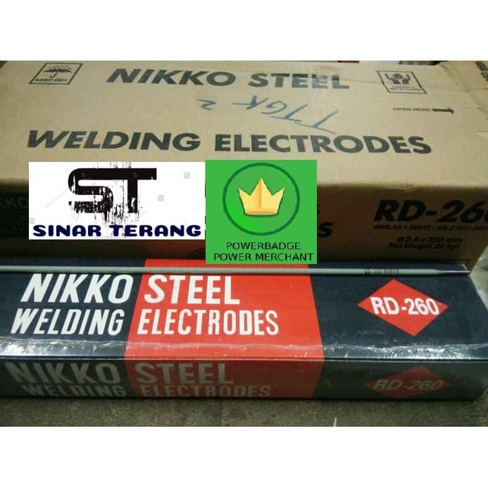 Jual Kawat Las Nikko RD-260 Ukuran @ 3.2 x 350mm - Jakarta Barat ...