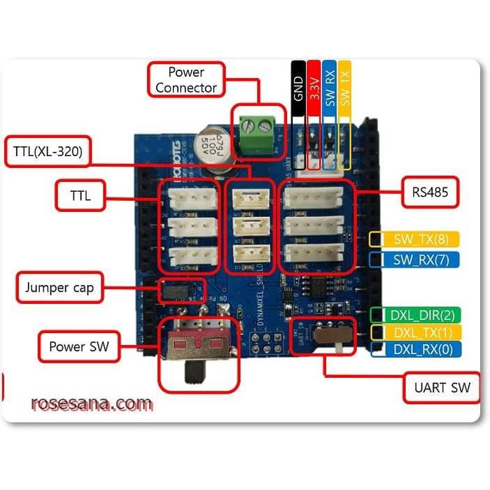 Jual DYNAMIXEL Shield untuk Arduino - Kota Surabaya - 2R Hardware ...