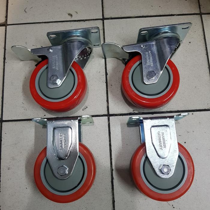 Jual Roda Troli Ranger Germany Pu 5 inch 2rem 2mati - Jakarta Barat ...
