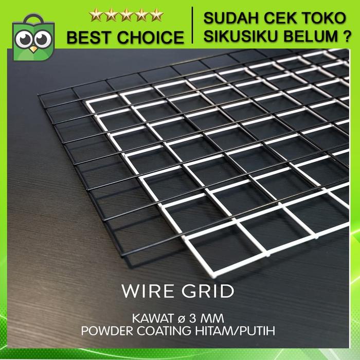 Jual WIRE GRID MESH 50 X 100 CM PUTIH KAWAT RAM BEST DESIGN AND QUALITY ...