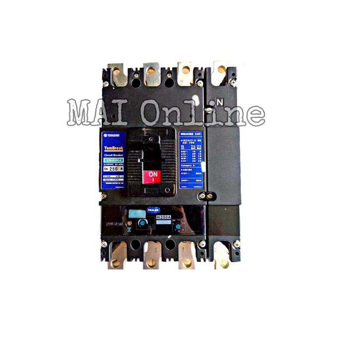 Jual MCB MCCB XS400CJ 4P 250A (160A-250A) 35KA ADJUSTABLE (400AF) TERASAKI - Kab. Tangerang ...