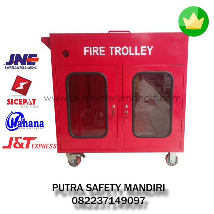Jual FIRE TROLLEY SAFETY 90X100X60CM CABINET DORONG PERLENGKAPAN DAMKAR ...