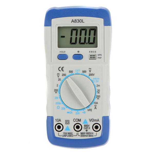 Jual A830L Digital Multimeter Avometer Volt Ohm Amp Tester With - Kab ...