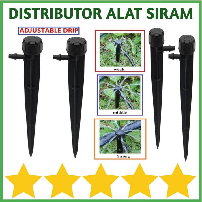 Promo SPRINKLER ADJUSTABLE STICK DRIPPER STIK DRIP TAMAN AIR POT BUNGA ...