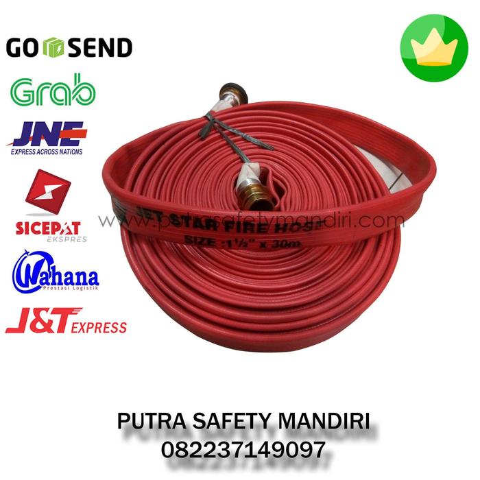 Jual FIRE HOSE JETSTAR 1.5 INCH X 30 M RUBBER MACHINO 18 BAR SELANG DAMKAR - Jakarta Barat ...