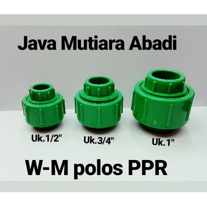 Jual WATER MUR PPR/UNION PPR 1/2'' 20mm FITTING PIPA PPR - Jakarta ...