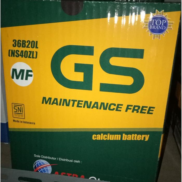 Jual Accu/Aki Mobil GS MF NS40ZL/36B20L/12V 35Ah/Maintenance Free - Kab ...