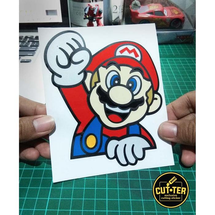 Jual cutting sticker MARIO hands up super mario bros - Jakarta Barat ...