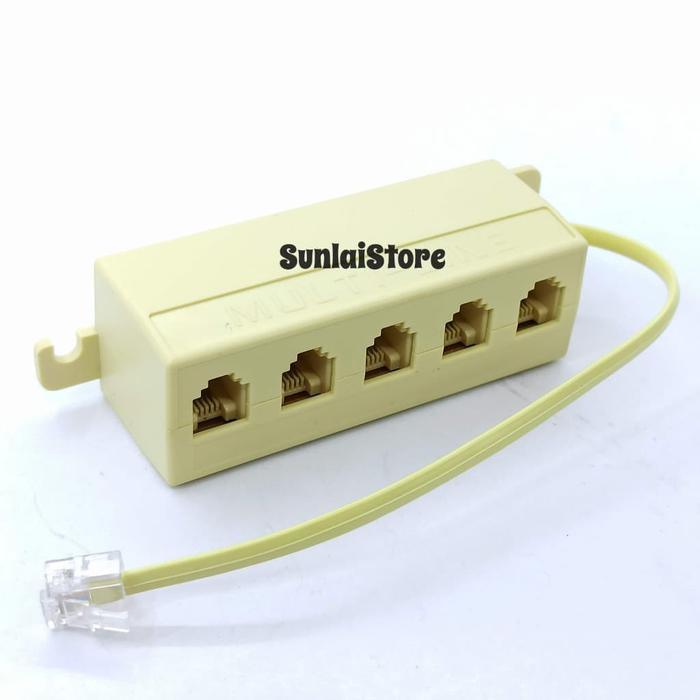 Jual Kotak Roset T Cabang 5 Rj 11 Pesawat Telephone - Jakarta Pusat ...