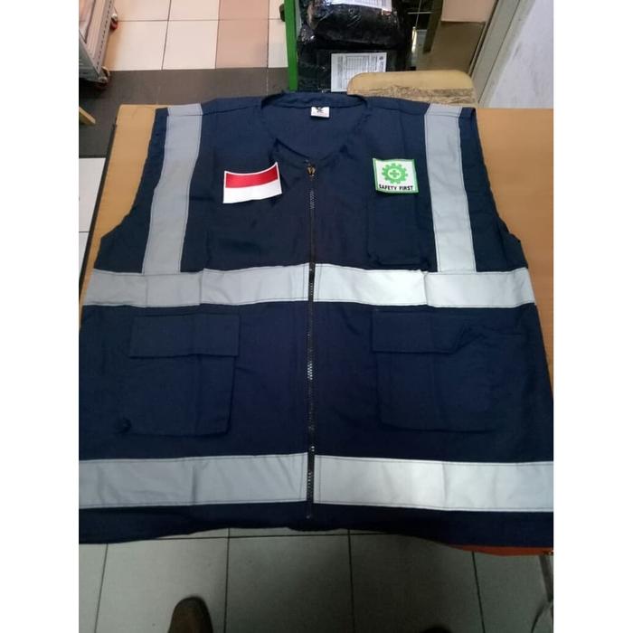 Jual Rompi Safety Bahan Drill termasuk Logo K3 dan Logo Bendera ...