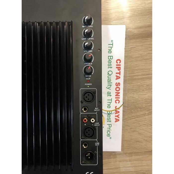 Jual Kit Mesin Power Amplifier Aktif Polos HITAM 16 Cm X 38 Cm pendek ...