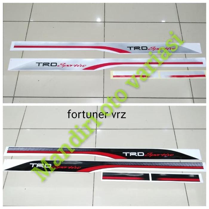 Jual Stiker body mobil Trd sportivo Fortuner Vrz sticker cutting ...