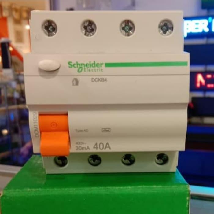 Jual ELCB RCCB Schneider 4P 25A, 40A, 63A 4 pole Domae Schneider 30mA ...