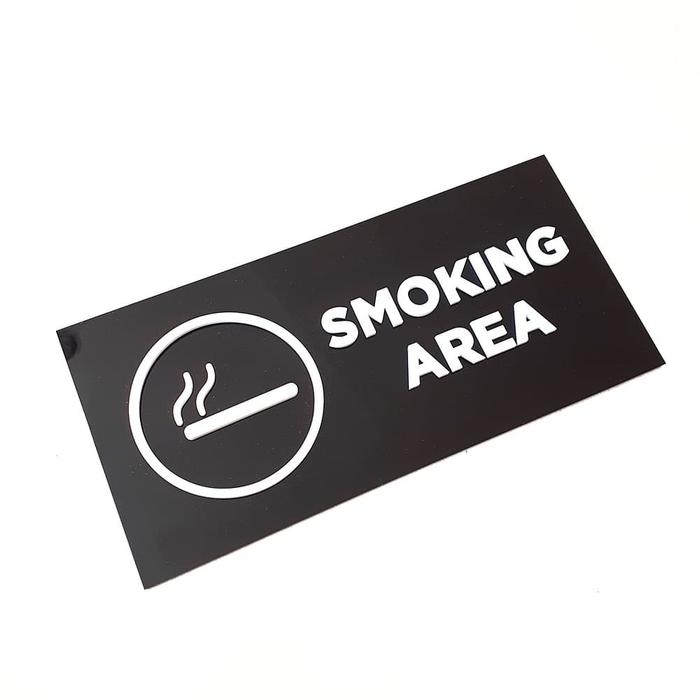Jual Smoking Area Sign Acrylic - Jakarta Timur - hello.topper | Tokopedia