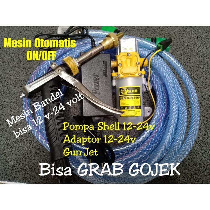 Jual Paket Lengkap Pompa Air DC 12Volt Shell water jet gun metal ...